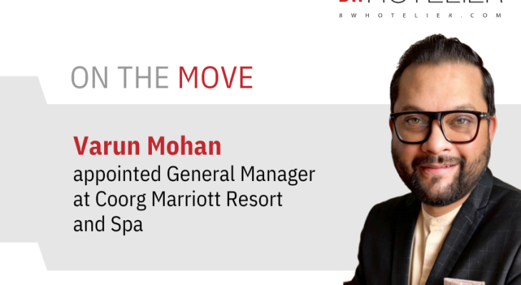 Varun Mohan appointed GM at Coorg Marriott Resort and Spa - BW Hotelier